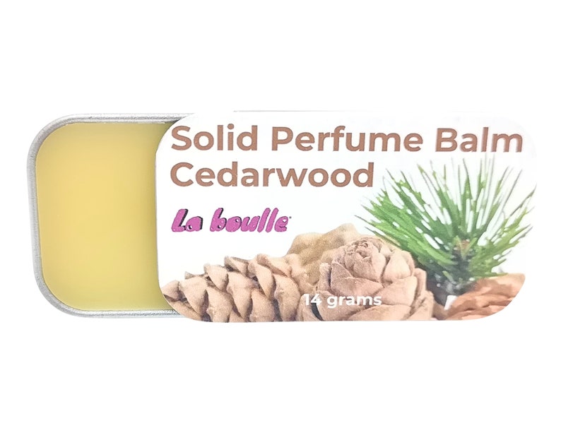 Cedarwood Solid Natural Perfume Balm. for Sensitive Skin. Handmade ...