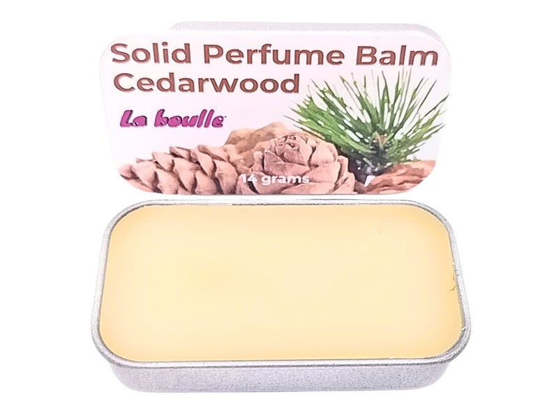 Cedarwood Solid Natural Perfume Balm. for Sensitive Skin. Handmade ...