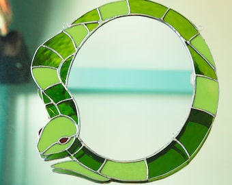 Mirror With Snake - Etsy