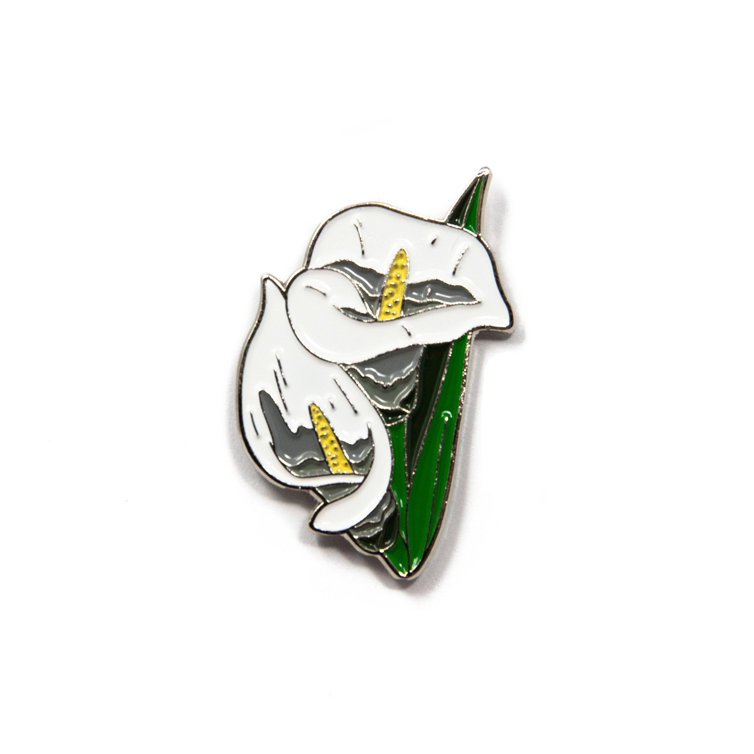 Calla Lily Enamel Pin - Etsy