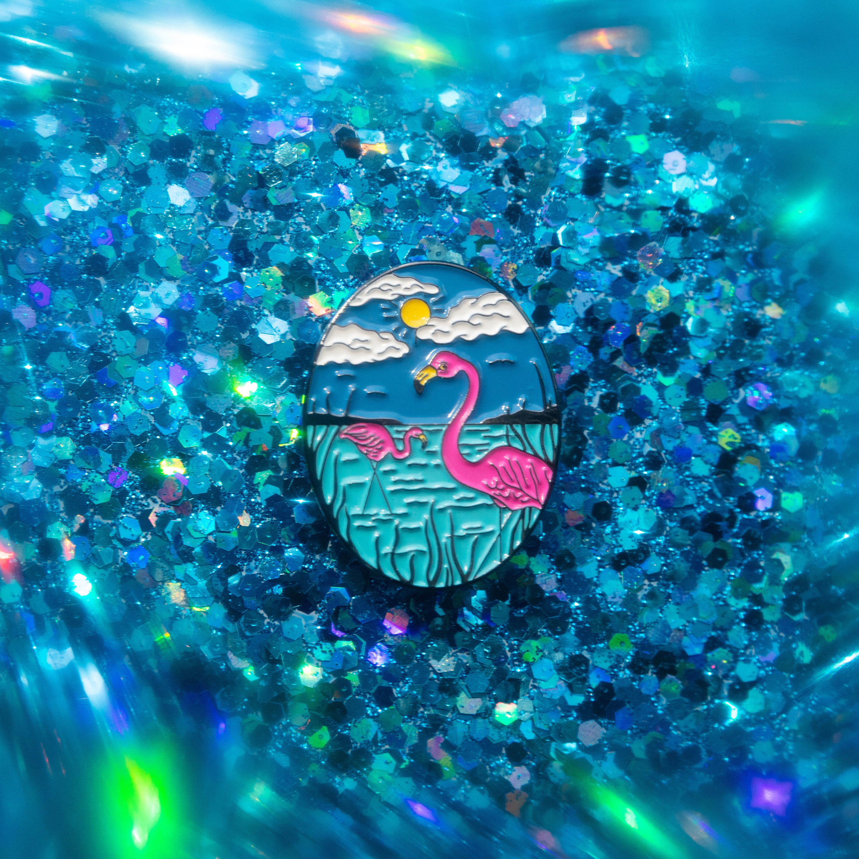 Flamingo Enamel Pin - Etsy