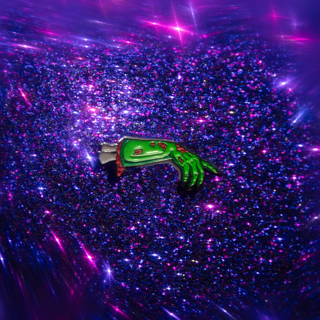 Zombie Hand Enamel Pin - Etsy