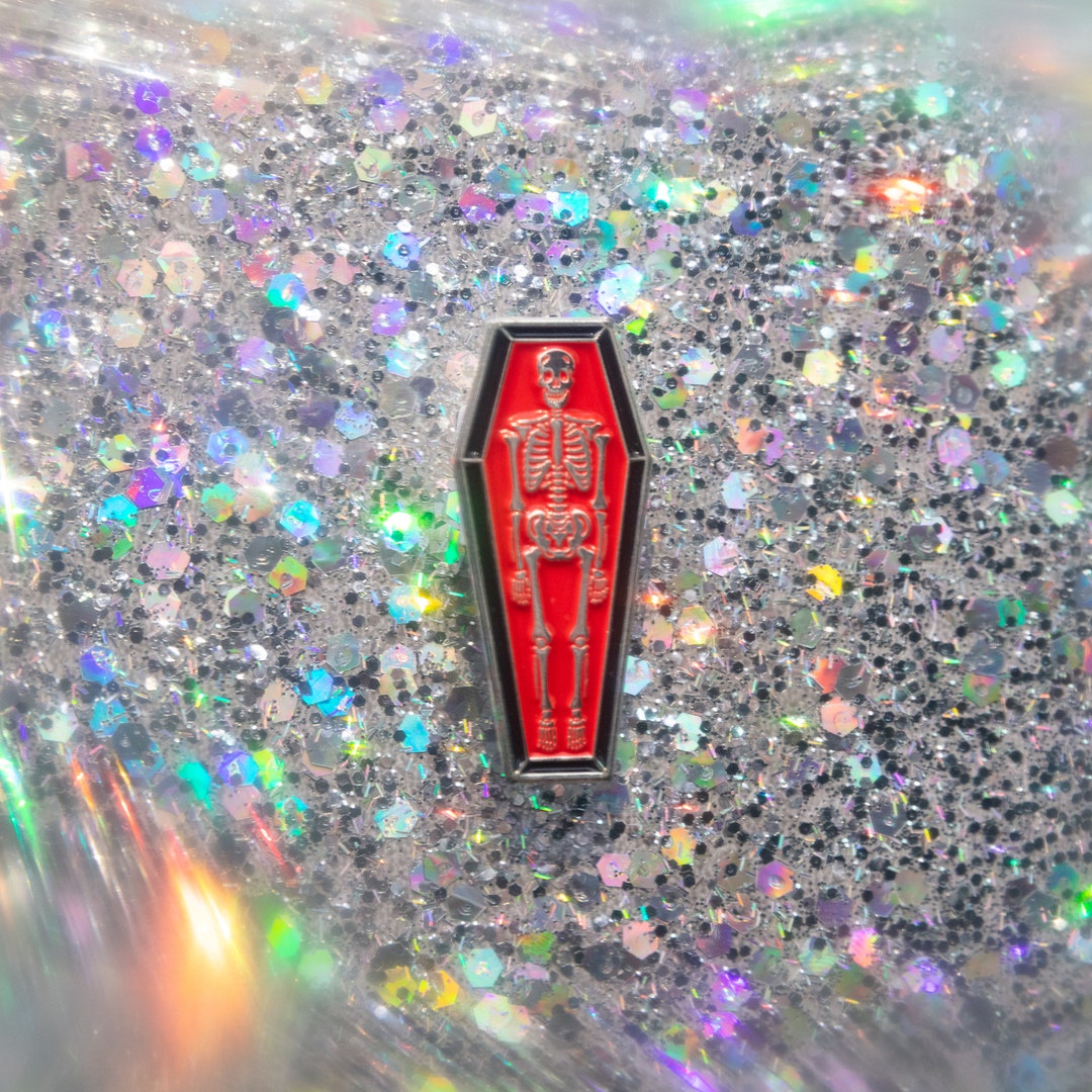 Skeleton Enamel Pin - Etsy