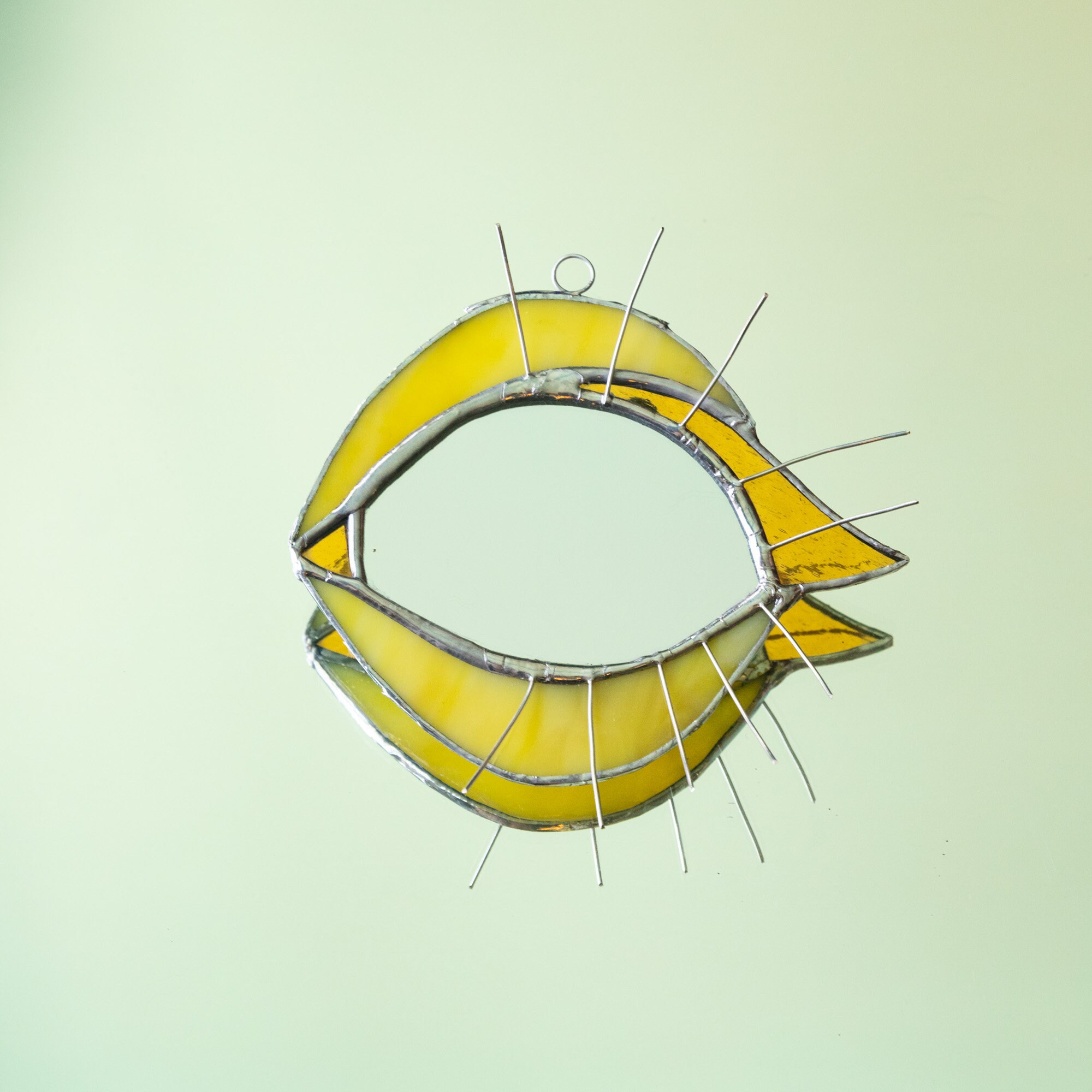 Yellow Stained Glass Eye Mirror - Etsy