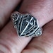 Sterling Silver Knight's Signet Ring, Sword Silver Ring - Etsy