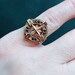 14k Gold Filled Wind Rose Ring, Compass Ring With Rhinestones, Sailor's ...