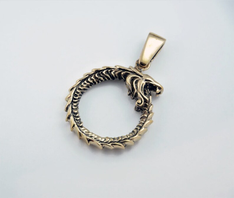 Jormungandr Ouroboros pendant Eternity pendant | Etsy