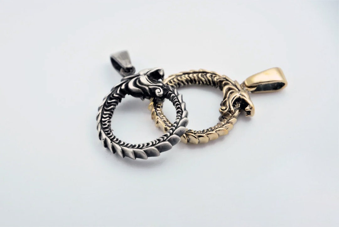 Jormungandr Ouroboros Pendant Eternity Pendant - Etsy