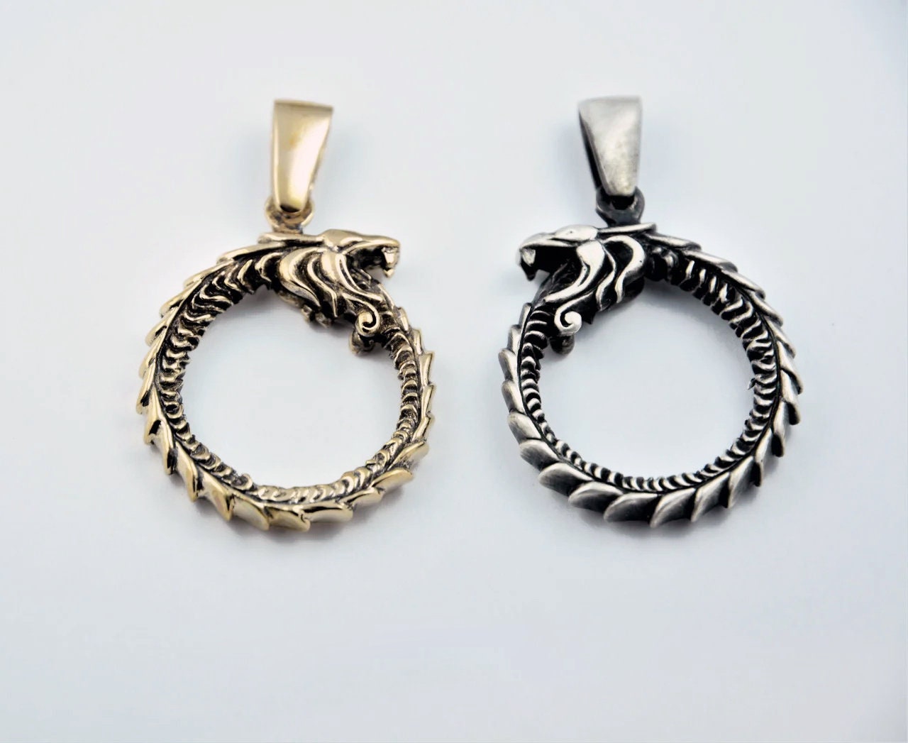 Jormungandr Ouroboros pendant Eternity pendant | Etsy