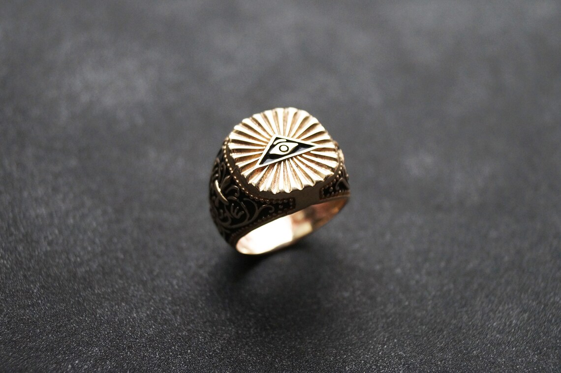 Masonic Signet Ring Masonic Jewelry - Etsy