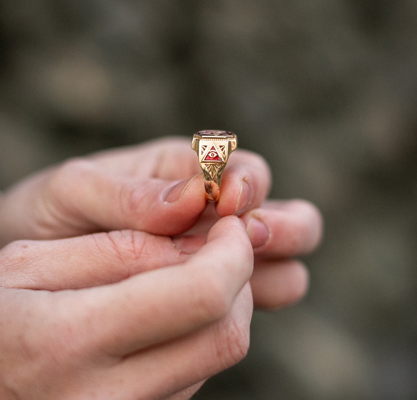 Masonic Signet Ring Freemason Ring - Etsy