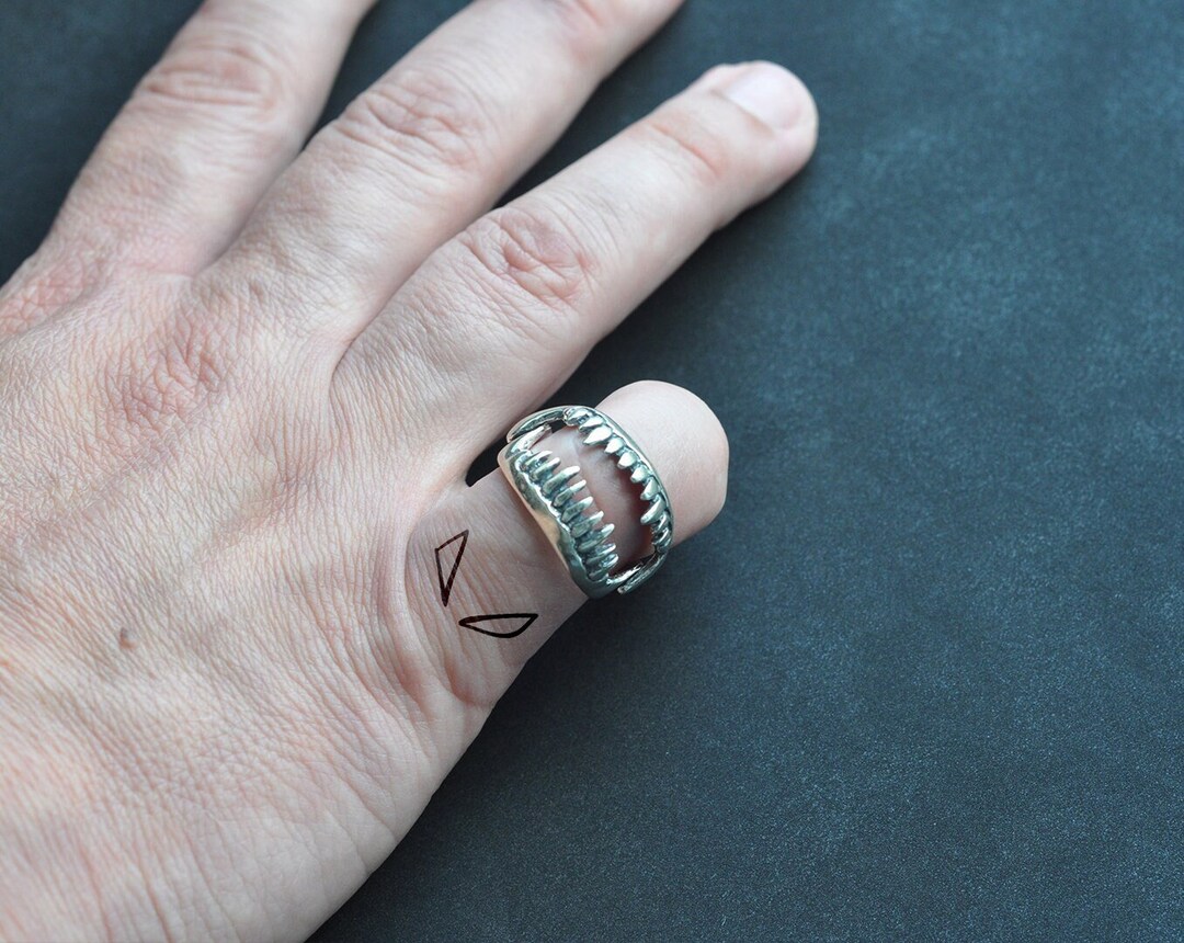 Moving Ring Demon Clapping Jaws 925 Sterling Silver Ring - Etsy