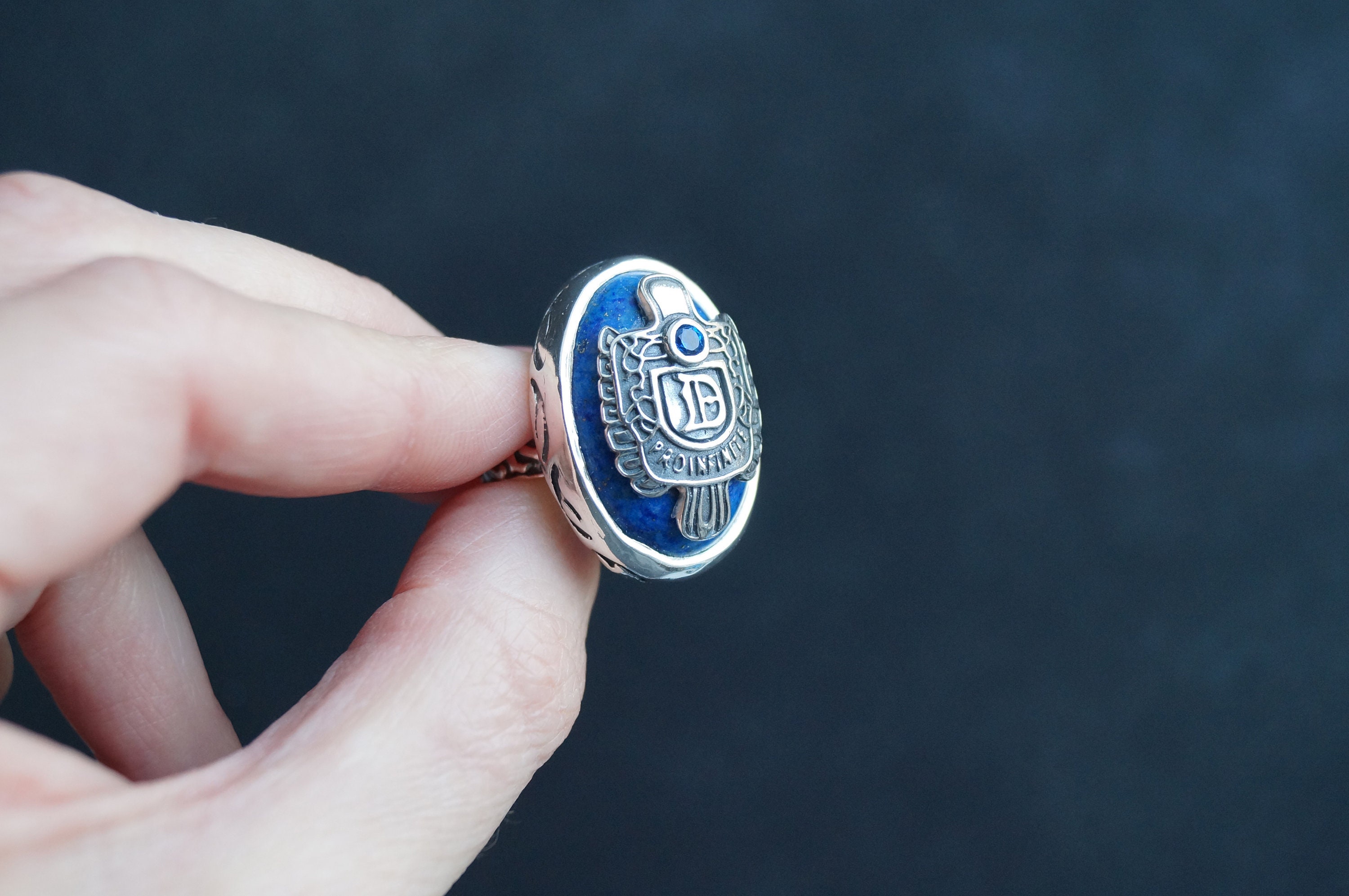 Ring Damon Salvatore Stefan Salvatore Vampire sterling | Etsy
