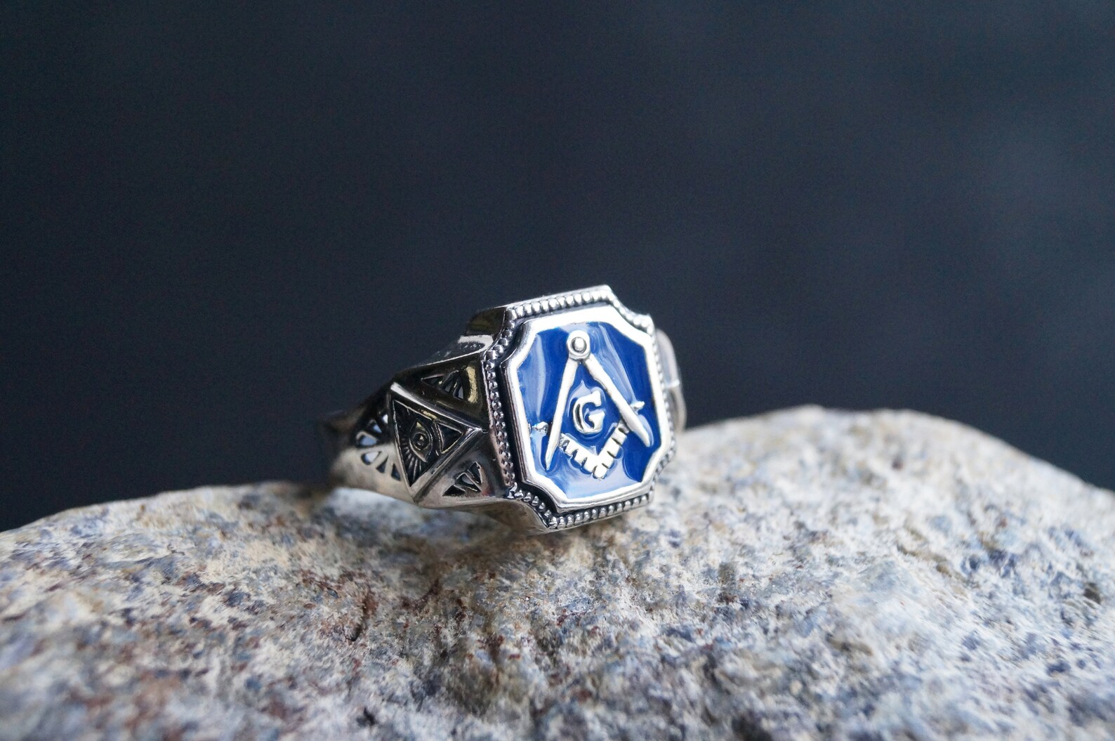 Masonic Signet Ring Freemason Ring - Etsy