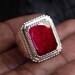 Handmade Ruby Mens Ring Gemstone Men's Ring 925 Sterling - Etsy