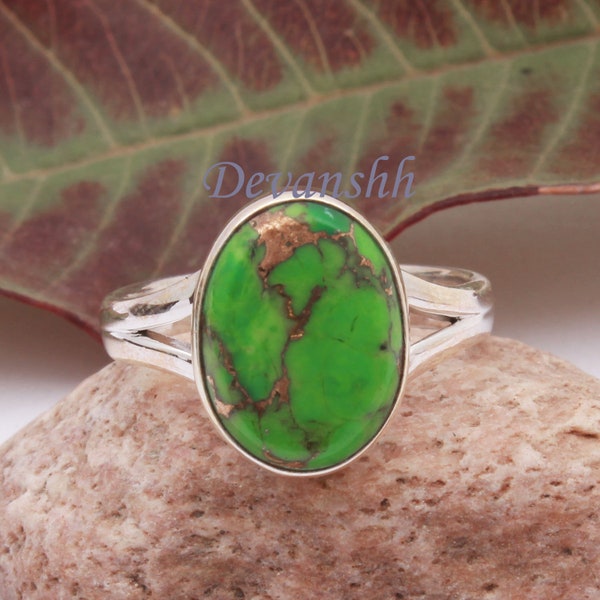 Green Turquoise Ring - Etsy