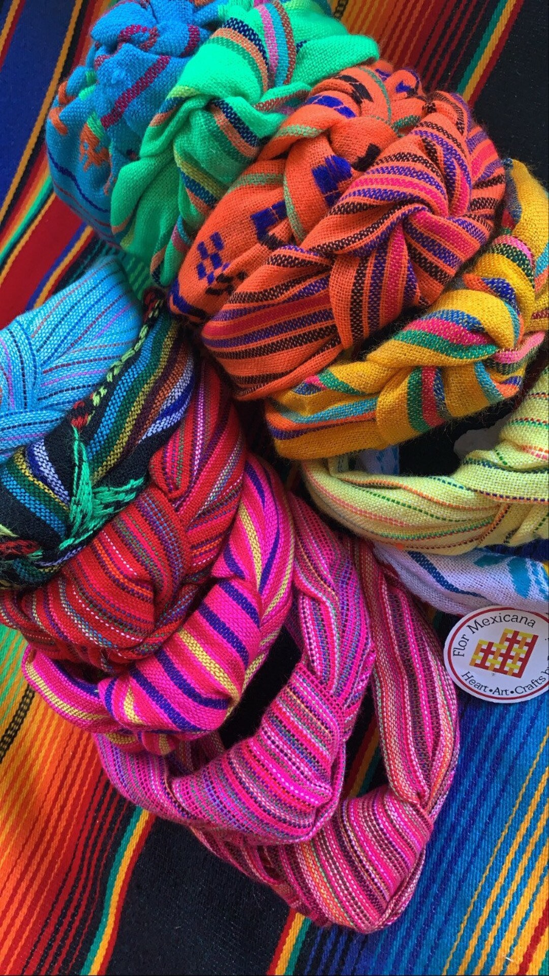 Mexican Headbands & Turbans Authentic Cambaya Fabric Beautiful and Very ...