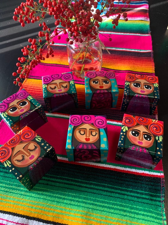 Mexican Jewelry box Wooden Mexican keepsake Artisan made | Etsy