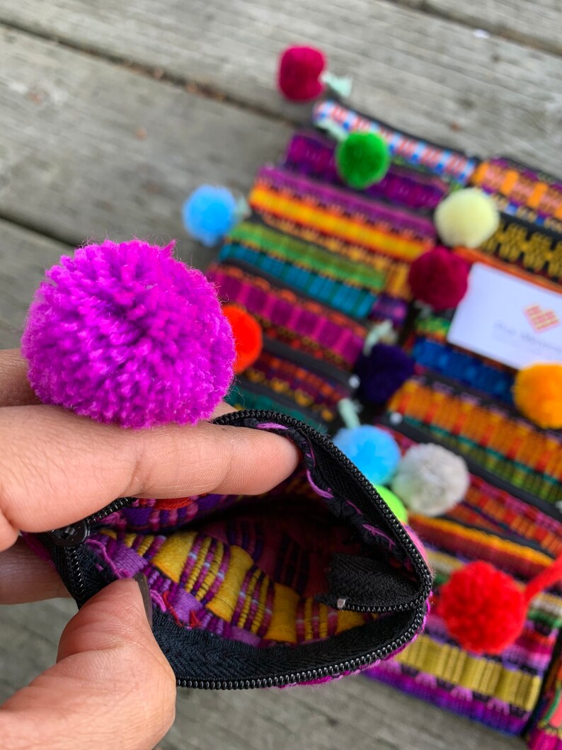Mexican Coin Purse Handmade Flat Embroidered Mini Purse - Etsy