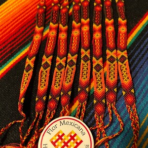 Hand Embroidered Unisex Bracelets Authentic Mexican Embroidery Folk Art ...