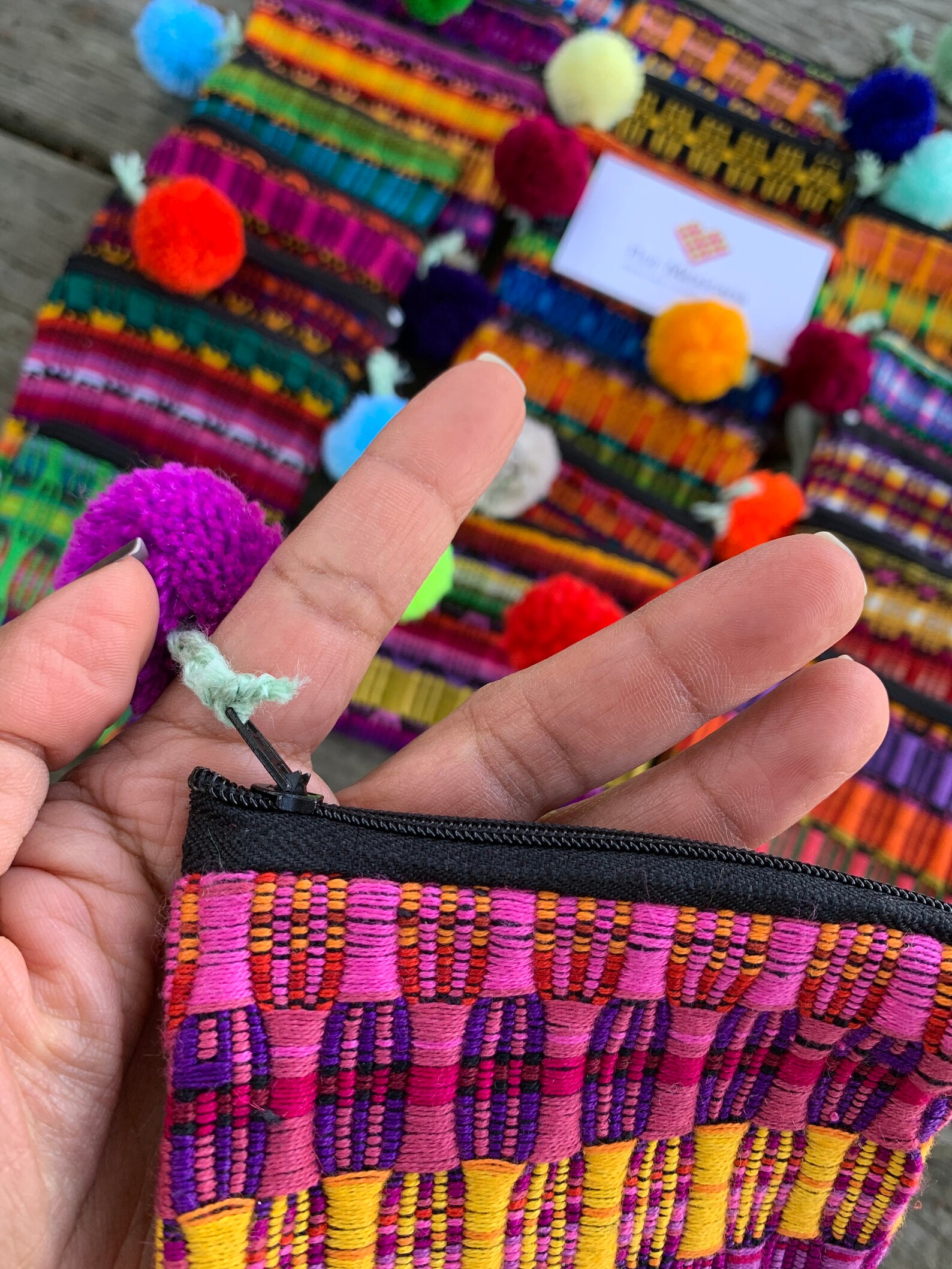Mexican Coin Purse Handmade Flat Embroidered Mini Purse - Etsy