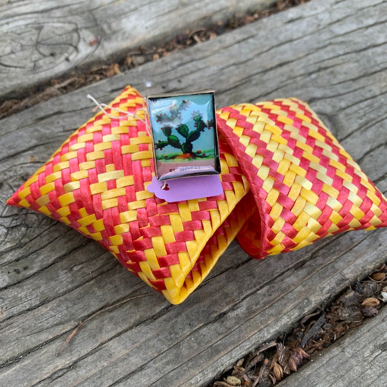 Mexican coin purse small wallet Straw coin bag Gift card | Etsy