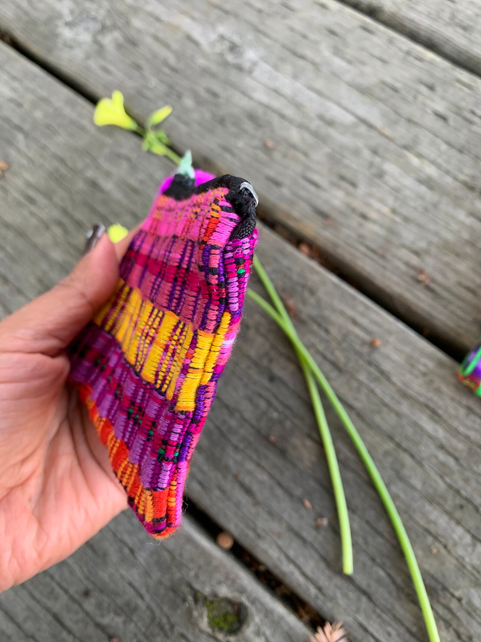 Mexican Coin Purse Handmade Flat Embroidered Mini Purse - Etsy