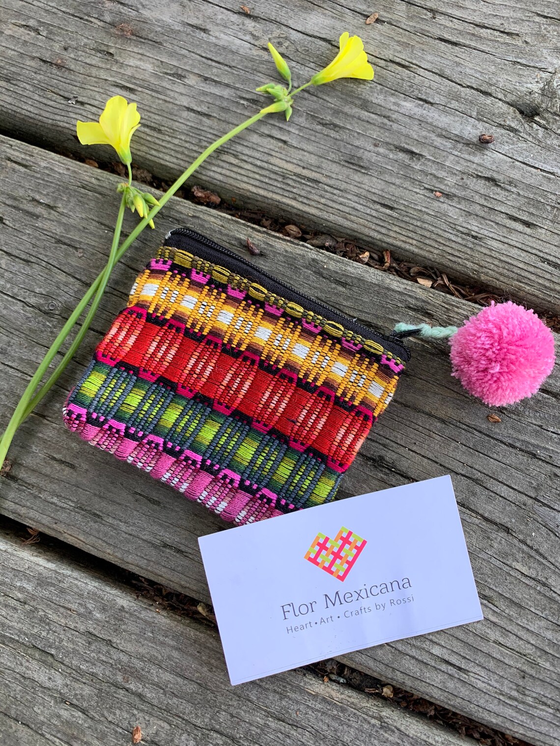 Mexican Coin Purse Handmade Flat Embroidered Mini Purse - Etsy