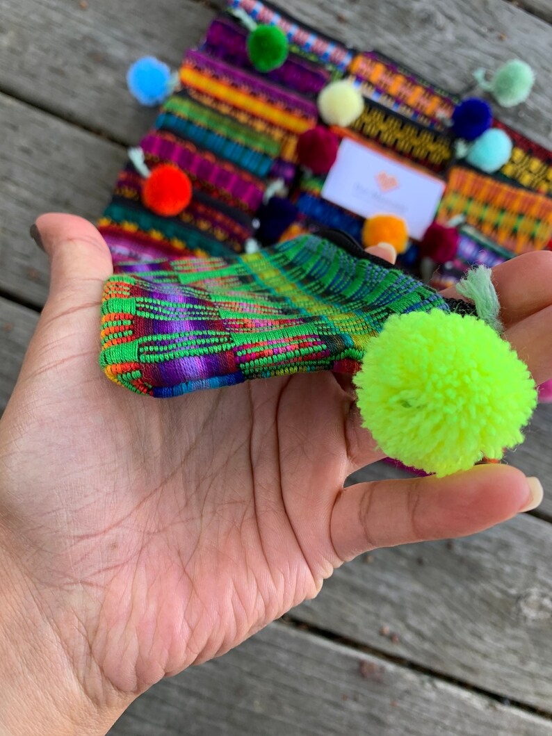 Mexican Coin Purse Handmade Flat Embroidered Mini Purse - Etsy