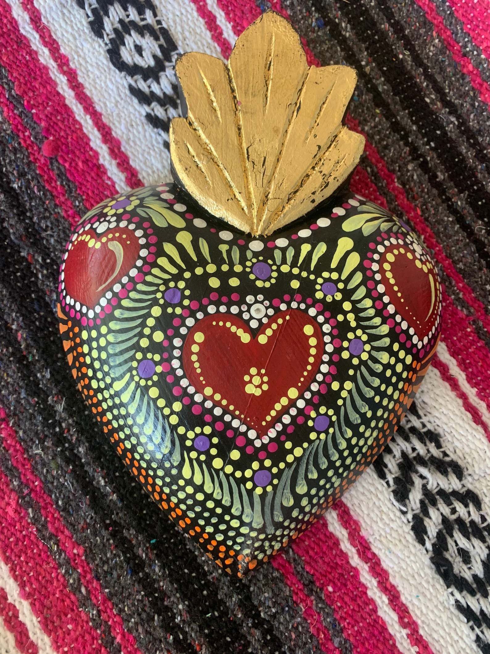 Sacred Heart Decorations Wall Deco Mexican Folk Art Gorgeous Crafts ...