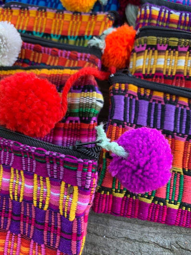 Mexican Coin Purse Handmade Flat Embroidered Mini Purse - Etsy