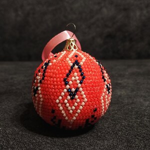 2 Pdf Files, Christmas Ball Pdf, Bead Crocheted, Beaded Christmas Ball ...