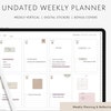 Weekly Overview Digital Planner for Goodnotes Week at a Glance Weekly ...