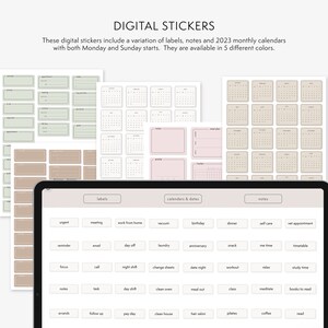 Undated Weekly Schedule Digital Planner for iPad | Weekly Overview ...
