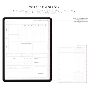Weekly Overview Digital Planner for Goodnotes | Week at a Glance ...