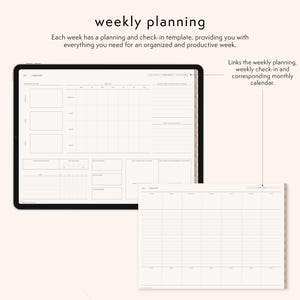 Undated Weekly Planner | Weekly Schedule | Undated Digital Planner ...
