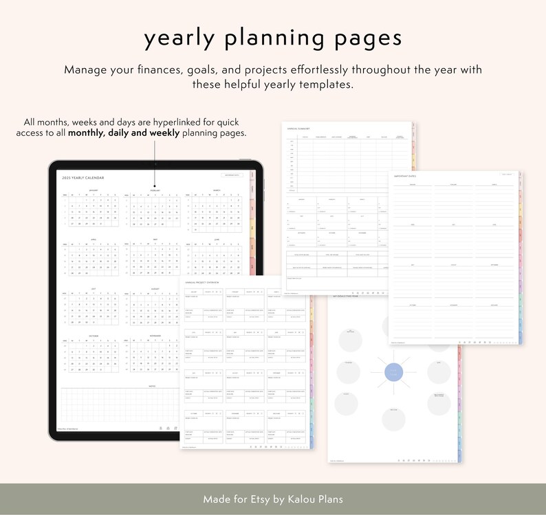 2025 Digital Planner | Goodnotes Planner | Digital Planner for iPad or ...