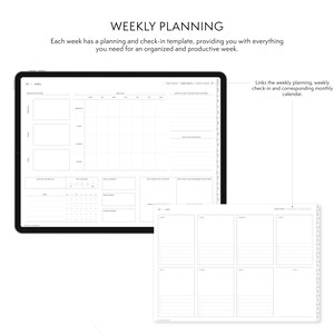 Undated Weekly Planner | Digital Planner | Weekly PDF | Goodnotes ...