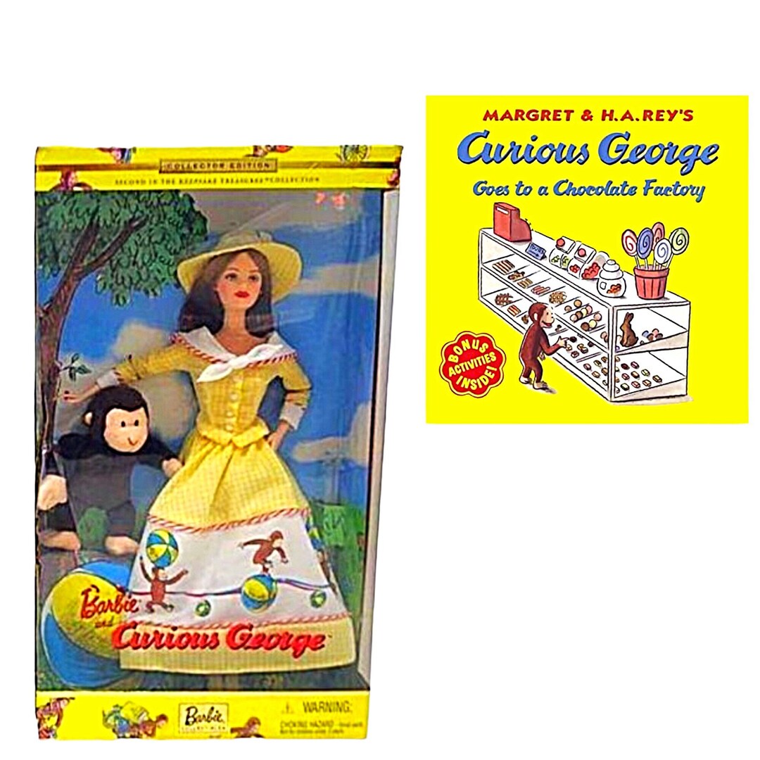 Mattel, (2000) Barbie and Curious George, Collectors Edition, Second in ...