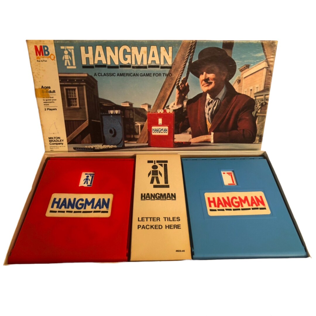 Milton Bradley, (1978) Hangman, Board Game #4623 - Etsy