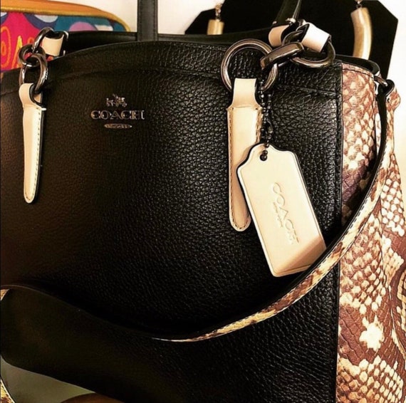 COACH, “Minetta” Snake & Embossed Pebbled Leather F57… - Gem