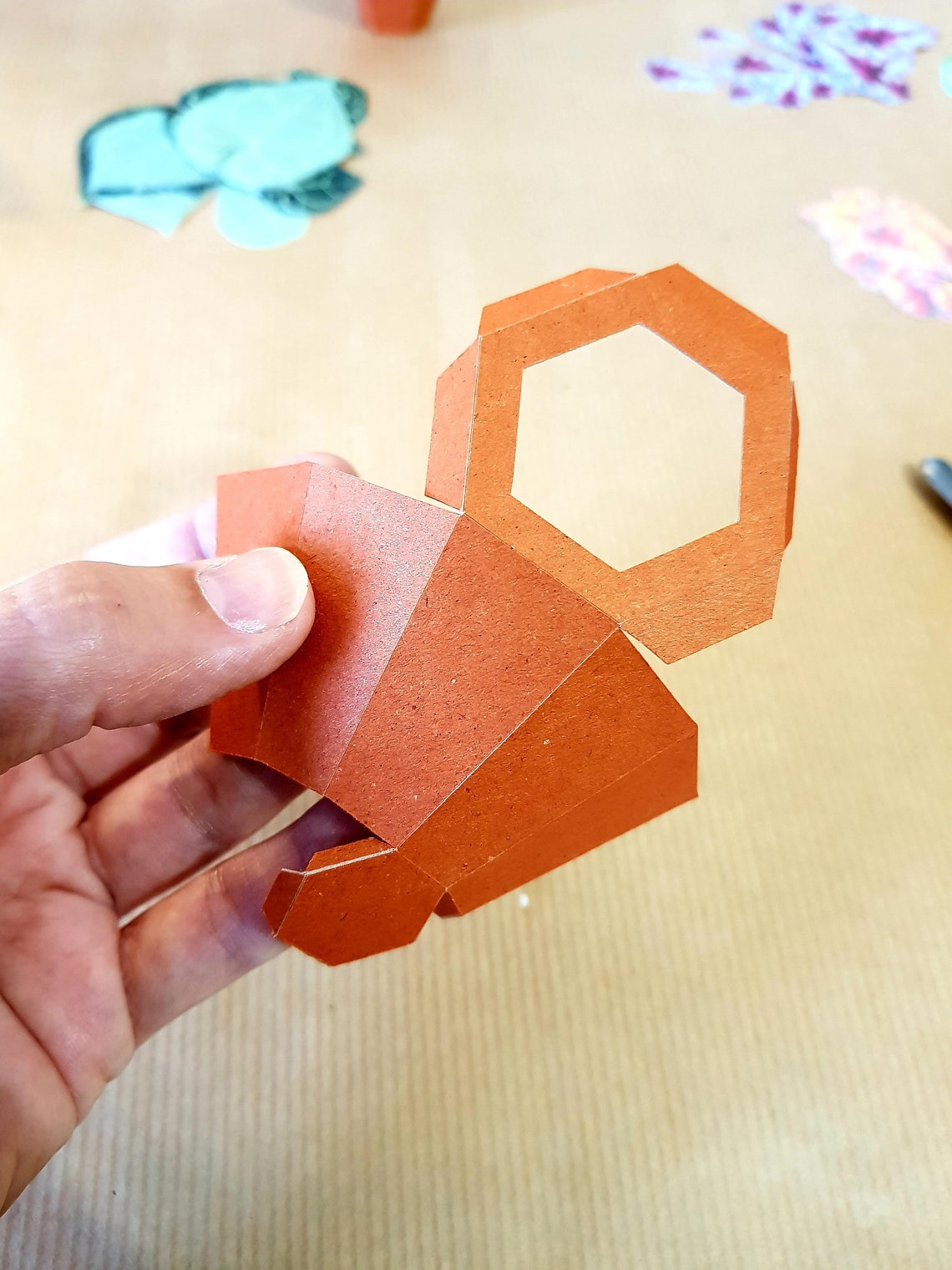 Paper Planter for Paper Plant SVG and PDF Template Paper Pot | Etsy