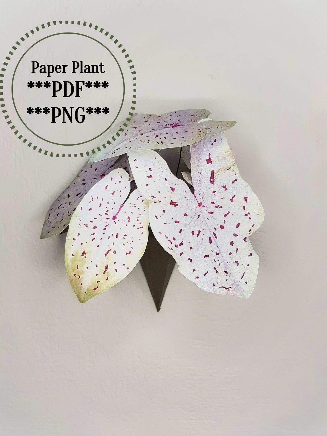 Plant Print Digital, Fake Plant, Printable Paper Plant, Wall Decor ...