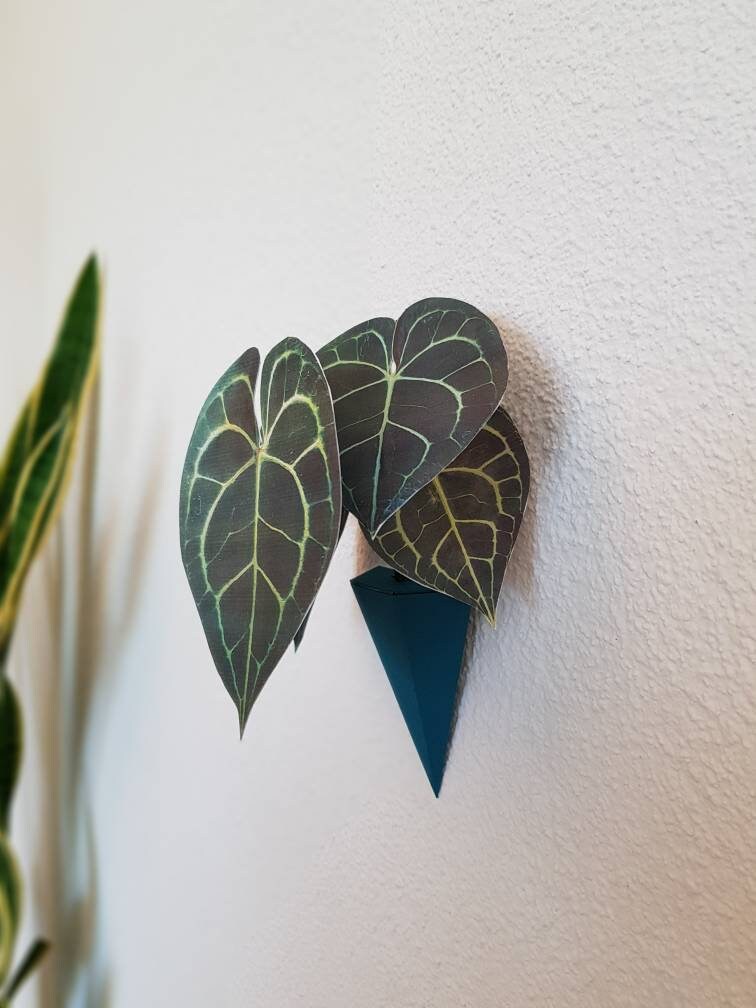 Fake Plant Wall Hanging, Paper Plant, Wall Decor, Plant Print Digital ...