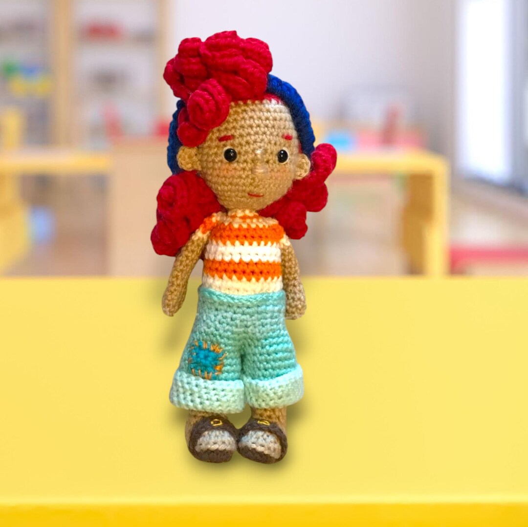 Giulia Inspired Crochet Amigurumi Doll, Giulia Marcovaldo Doll, 10.5 ...
