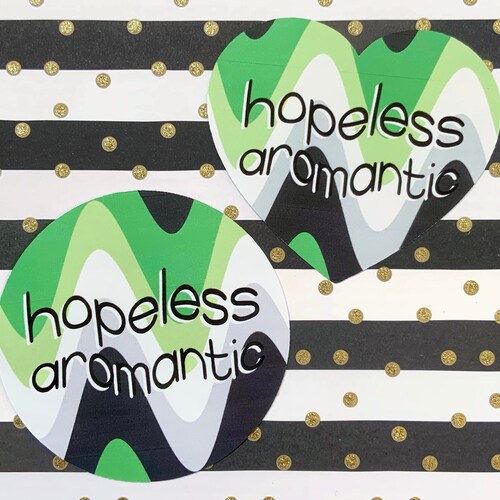 Aromantic Candy Gram Sticker Pack // Aro Pride - Etsy