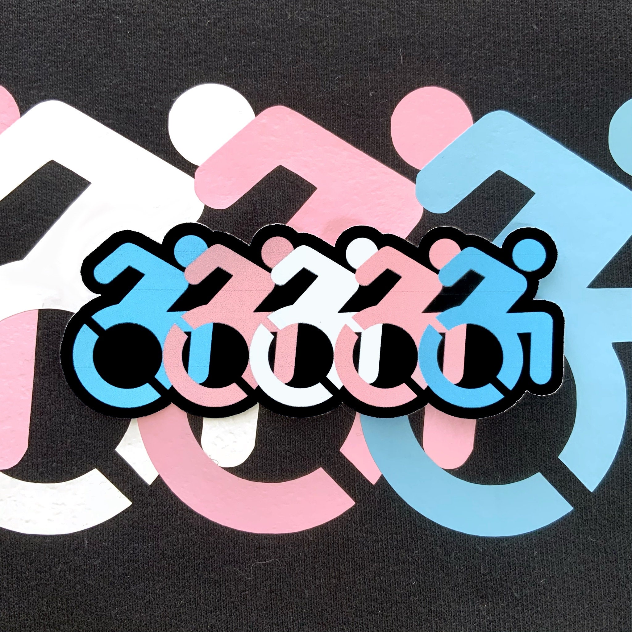 Wheelchair Pride Flag Sticker // LGBTQ Disability Chronic - Etsy