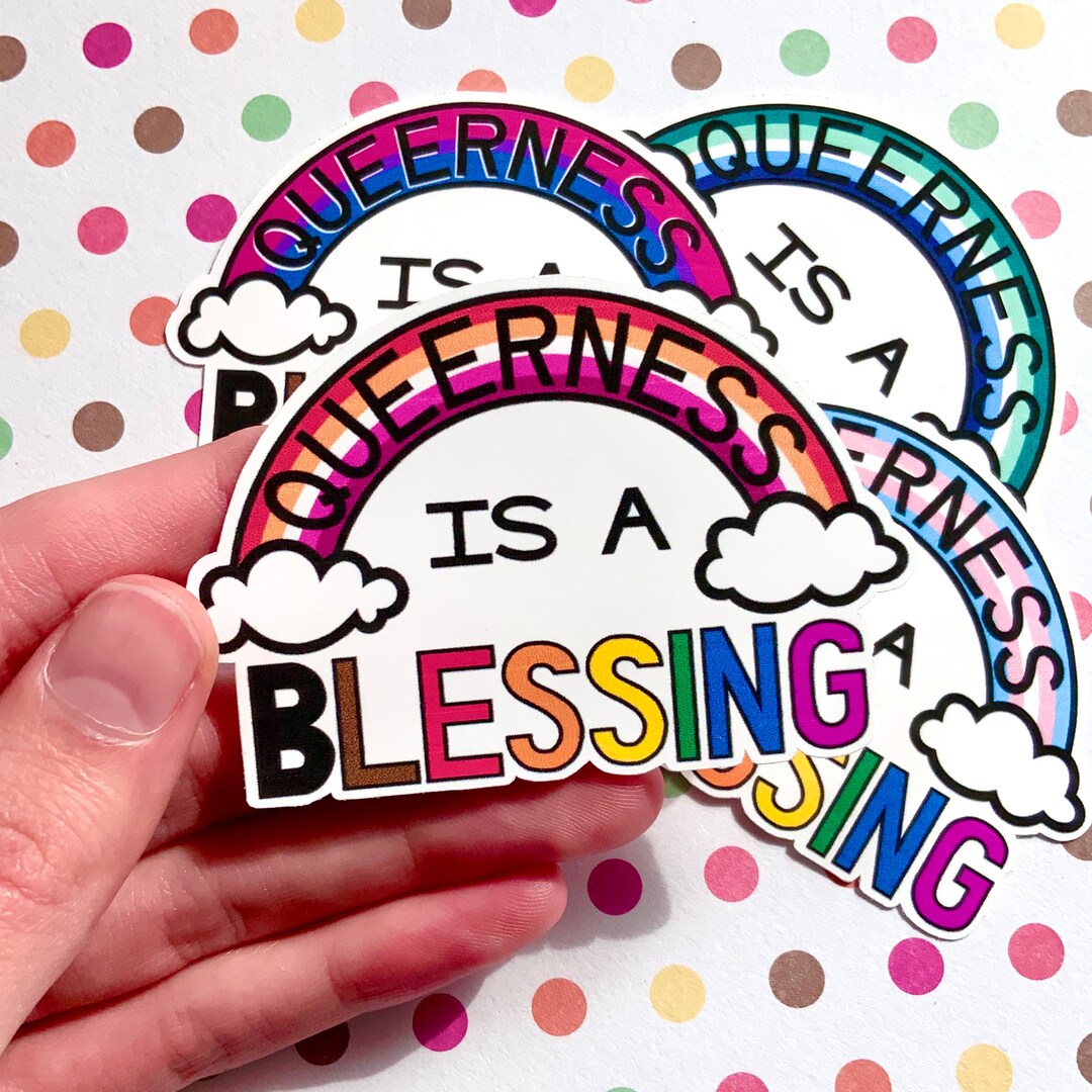 Queerness is A Blessing Sticker // LGBTQ Pride - Etsy