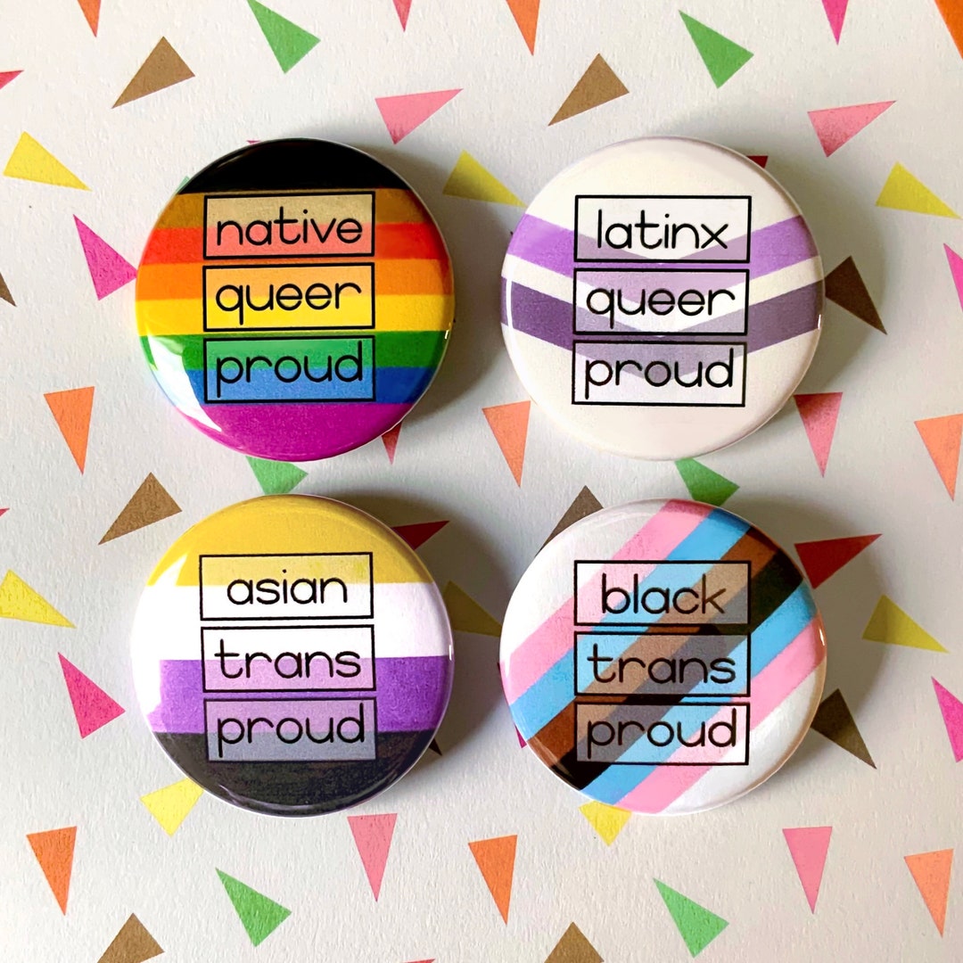 BIPOC Queer / Trans Proud Button | Donation Item | LGBTQ Pride - Etsy