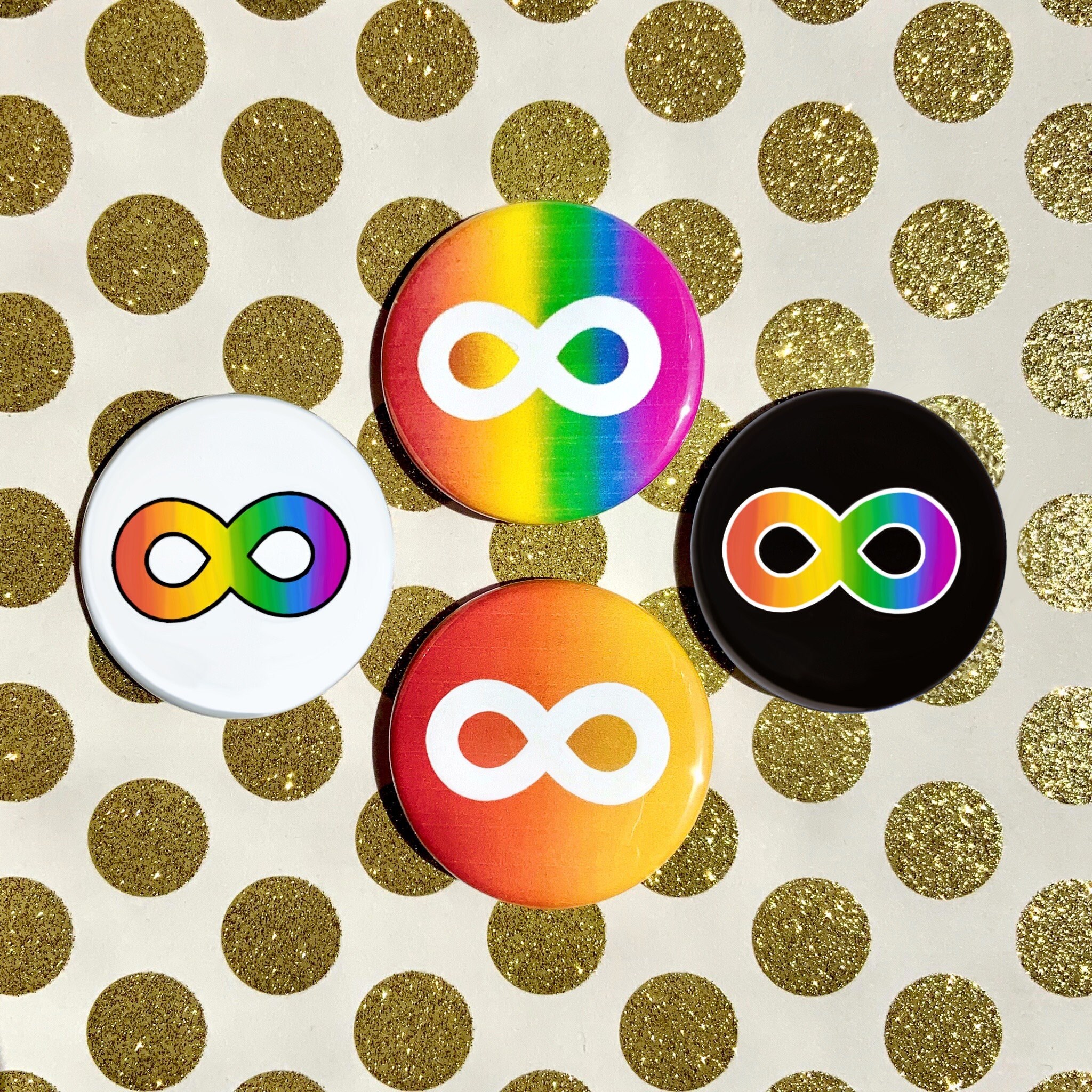 Autism Infinity Symbol Button | Donation Item | Autistic Neurodivergent ...